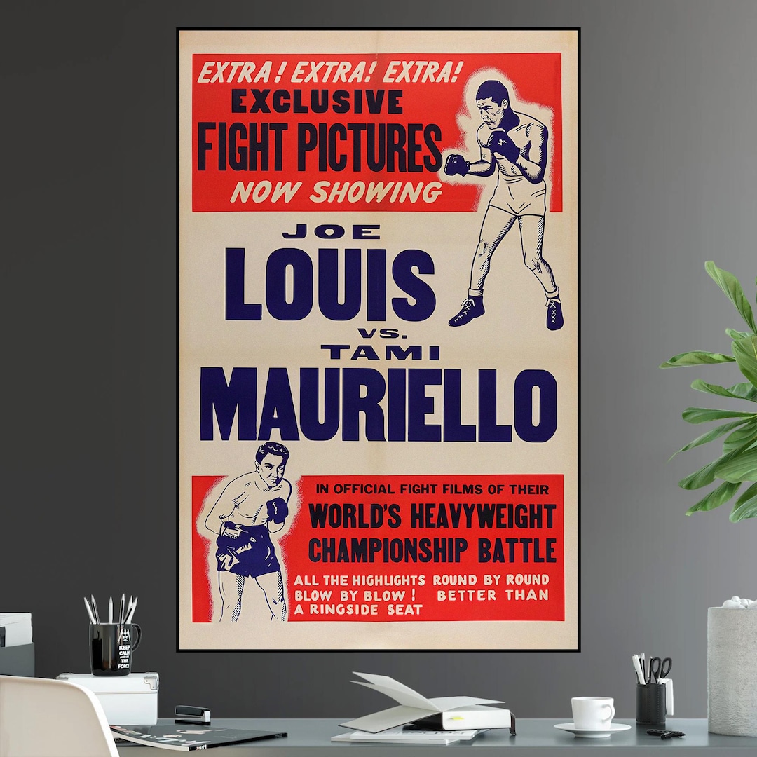 Joe Louis Vs. Tami Mauriello Undisputed Heavyweight World Championship ...
