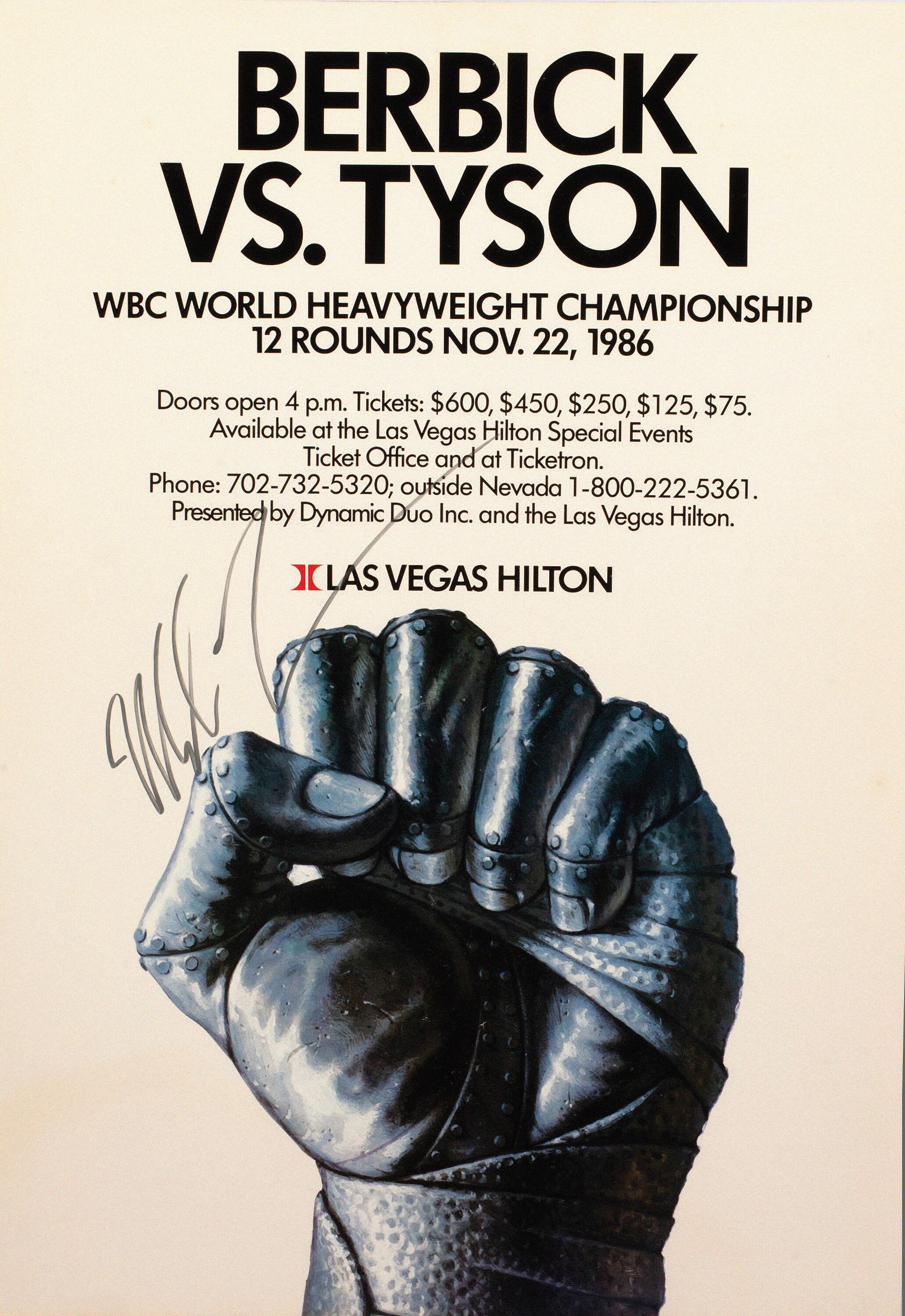 Mike Tyson Vs. Trevor Berbick Undisputed Heavyweight Championship Fight ...