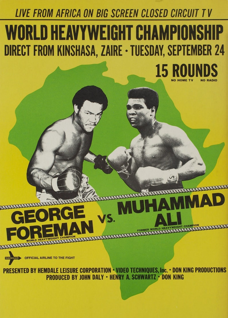 Muhammad Ali Vs. George Foreman Undisputed Heavyweight World ...