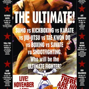 UFC 1 Fight Poster Print 11x16 Royce Gracie Vs Ken Shamrock First ...