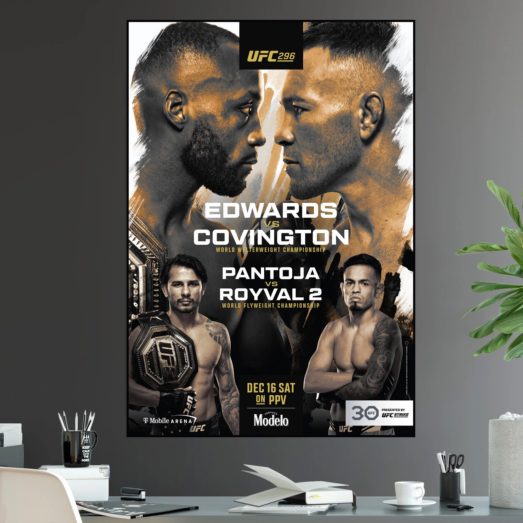UFC 296 Colby Covington Vs Leon Edwards Welterweight Championship Title ...