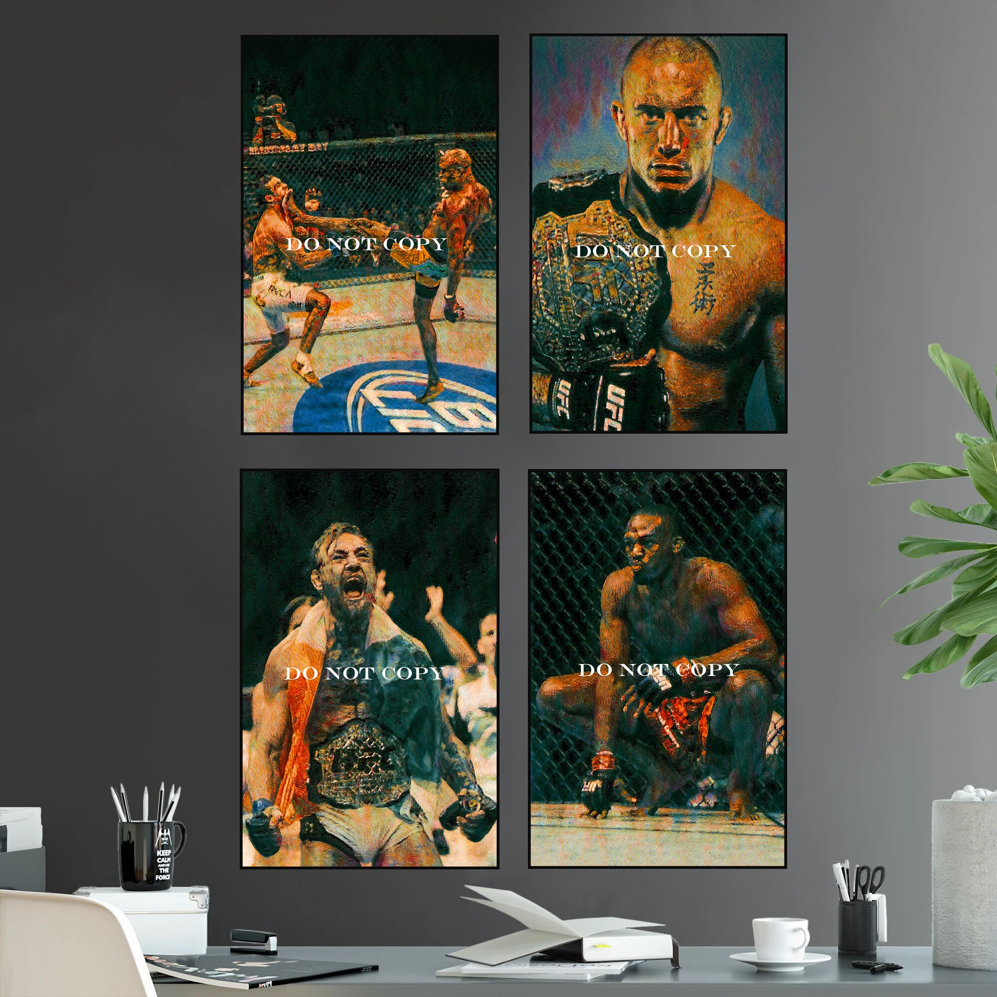 UFC Icons Conor Mcgregor Jon Jones George St Pierre Anderson Silva ...