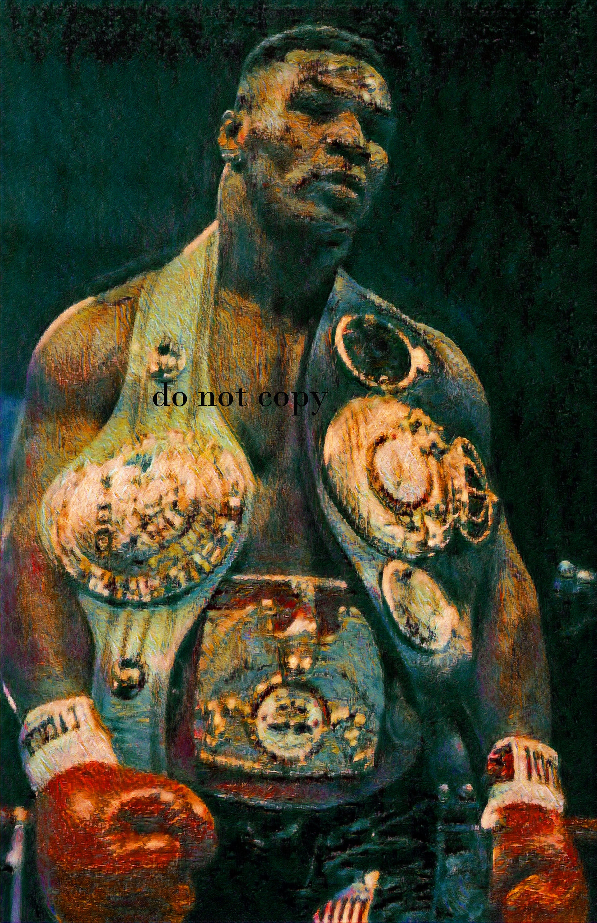 Mike Tyson Heavyweight Champion Iconic Fighter Series 1 Poster iron ...