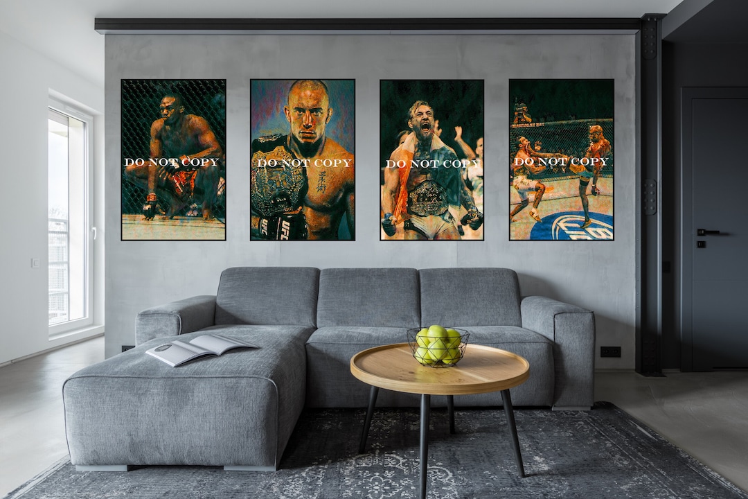 UFC Icons Conor Mcgregor Jon Jones George St Pierre Anderson Silva ...