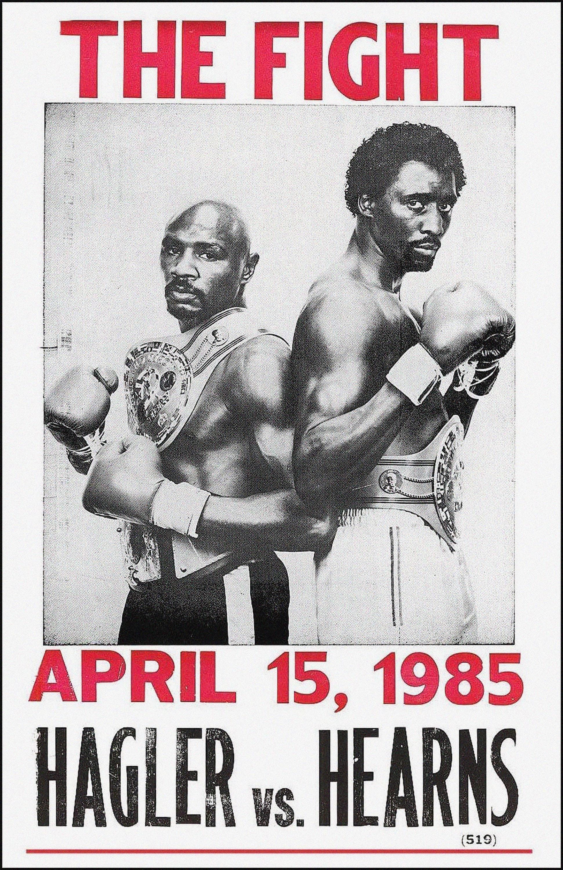 Marvelous Marvin Hagler Vs. Thomas Tommy Hearns Undisputed Welterweight ...