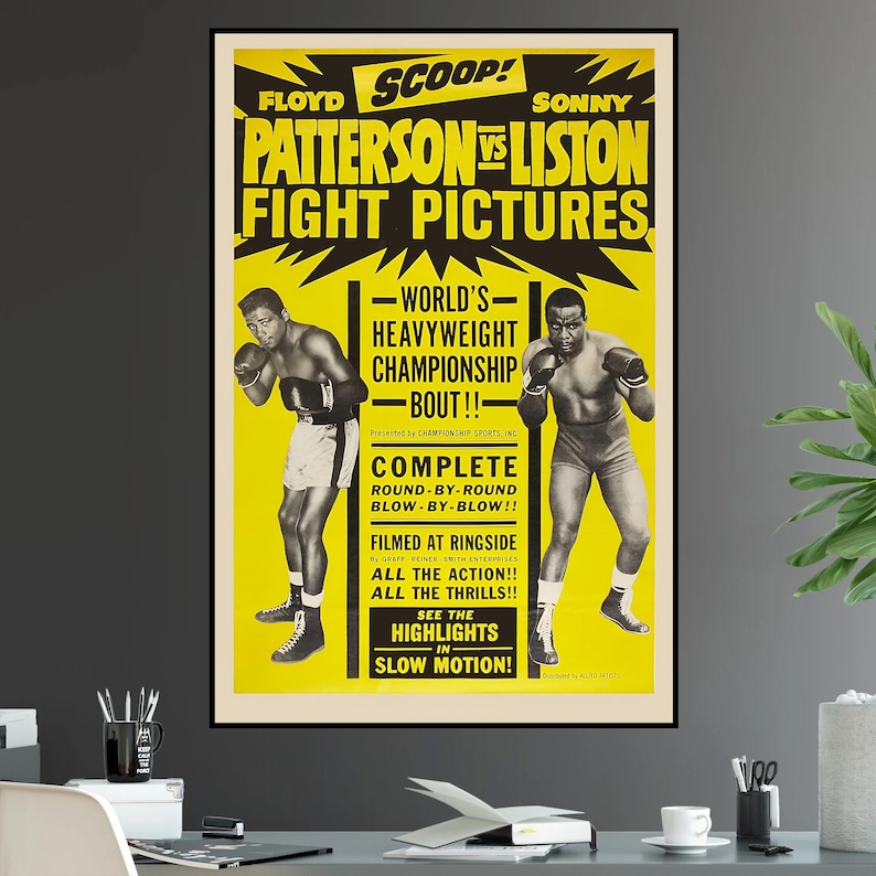Sonny Liston Vs. Floyd Patterson 1 Undisputed Heavyweight World ...