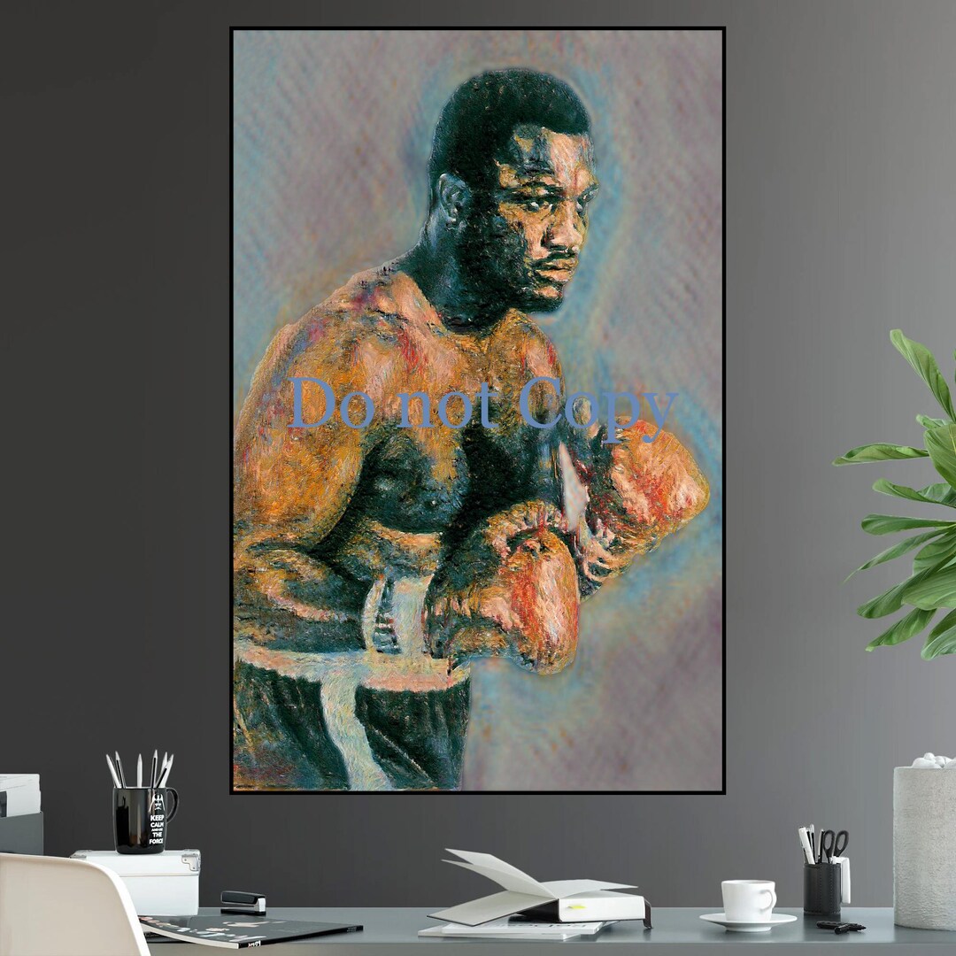 Joe Fraizer Greatest Boxer of All Time Iconic Fighter Poster Boxing ...