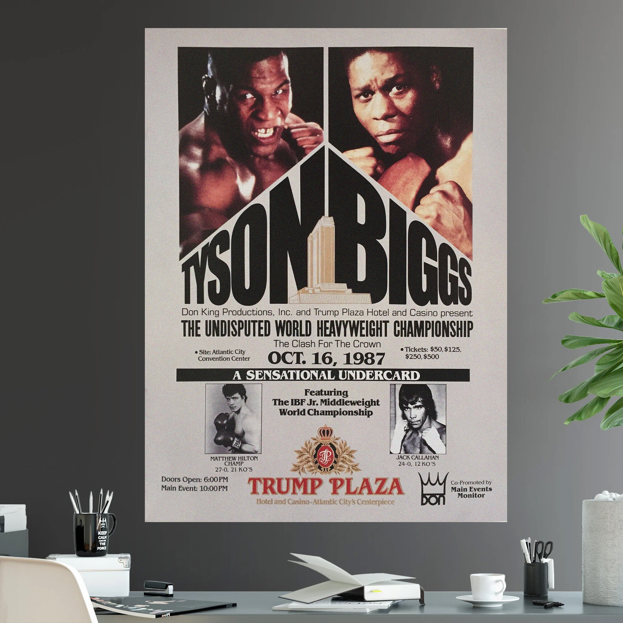 Mike Tyson Vs. Tyrell Biggs Undisputed Heavyweight World Championship ...