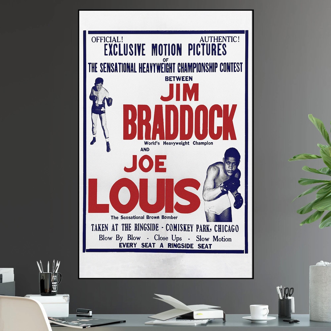 Joe Louis Vs. James J. Braddock Undisputed Heavyweight World ...