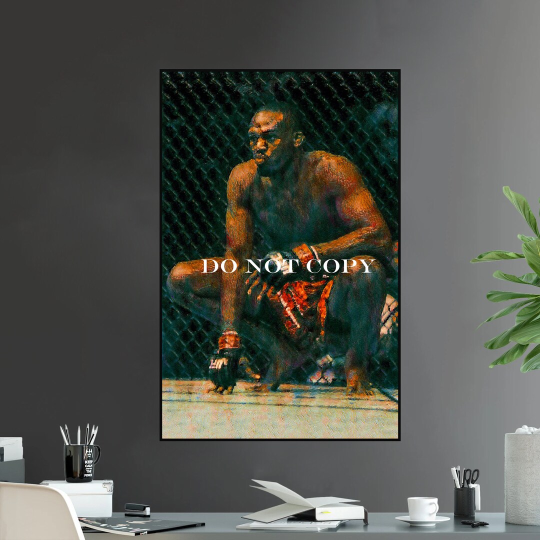 UFC Icon Jon Jones Heavyweight Champion Fighter Series 3 Bones Poster ...