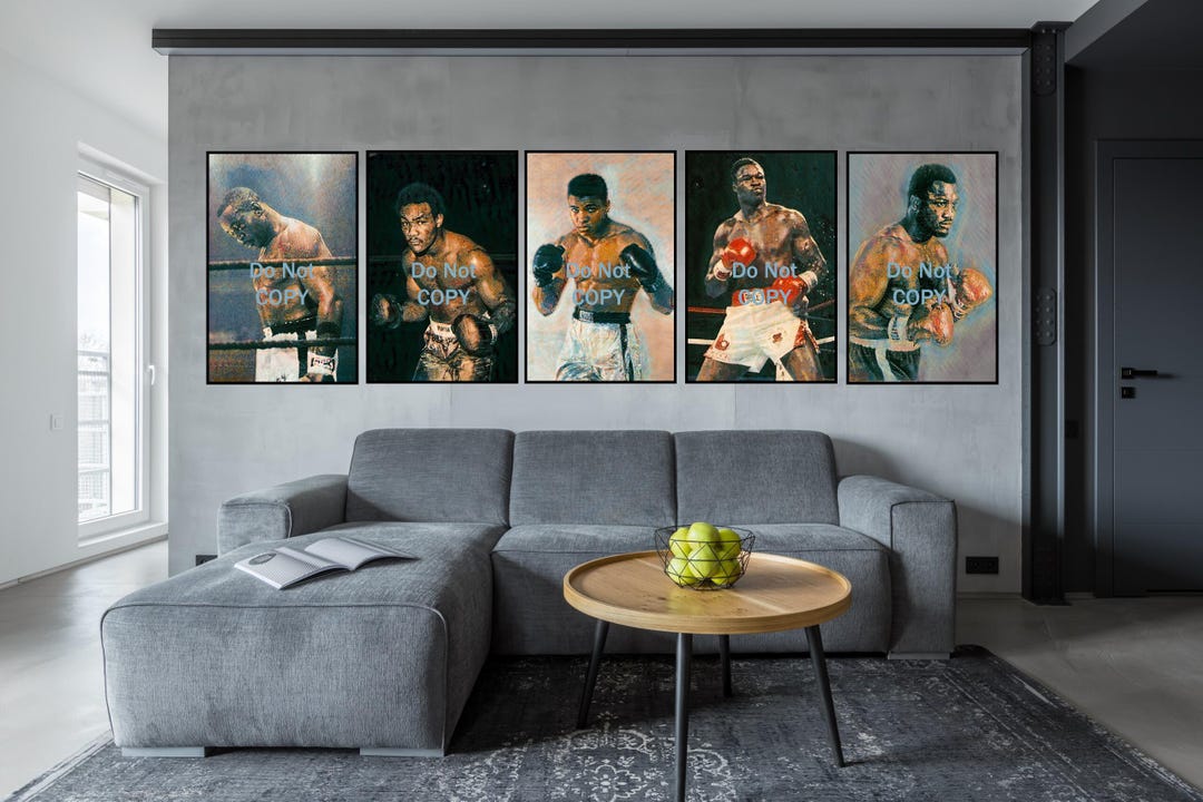 Boxing Icons Muhammad Ali Era George Foreman Joe Frazier Larry Holmes ...