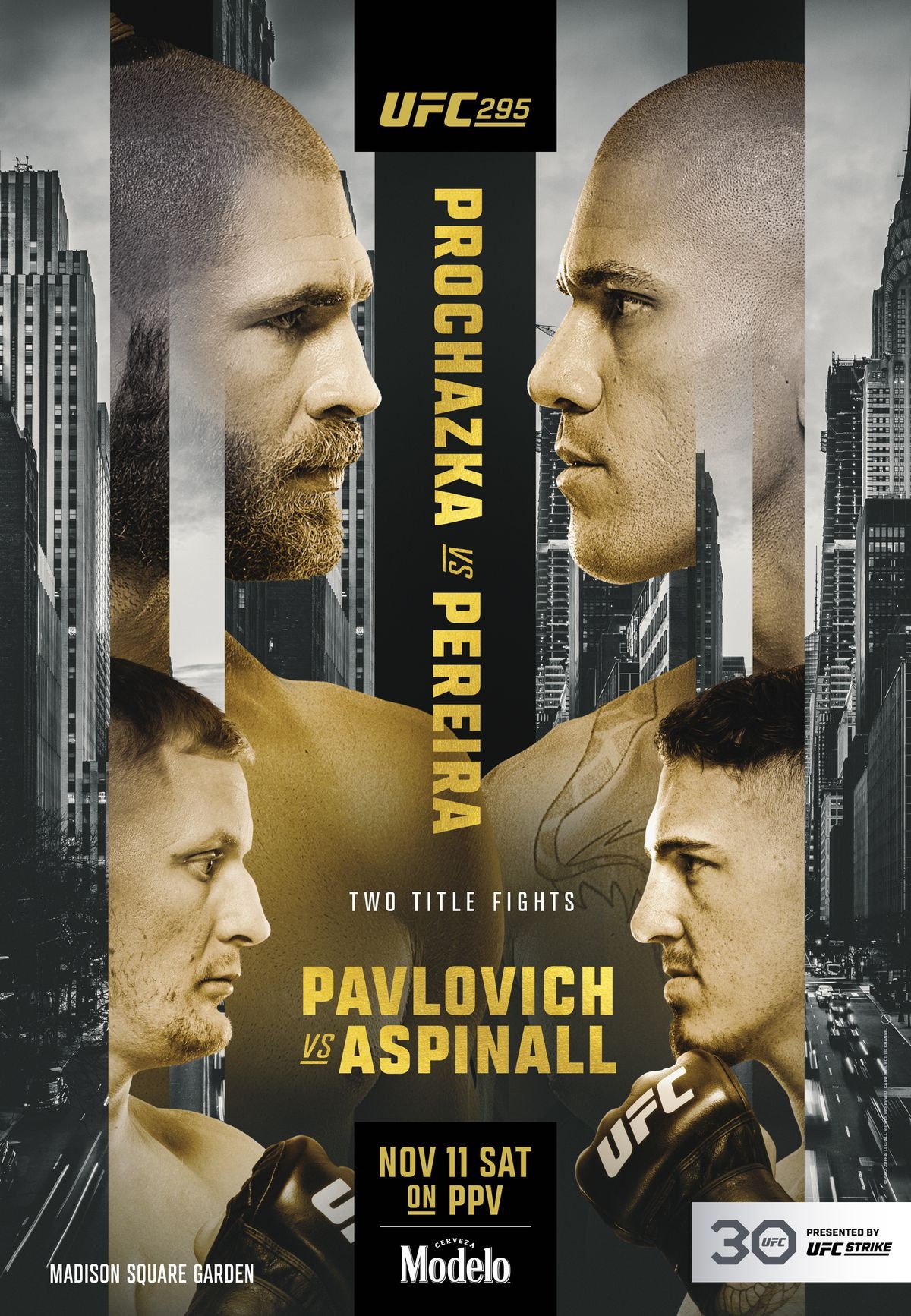 UFC 295 Jiri Prochazka Vs Alex Pereira Light Heavyweight Championship ...