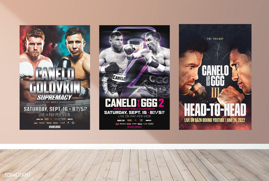 Canelo Alvarez Vs Gennady Golovkin Poster Bundle the Trilogy ...
