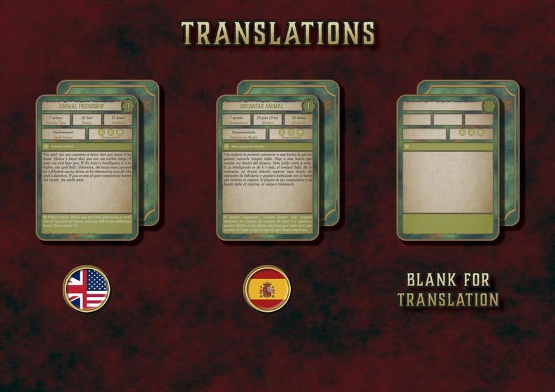 Dnd 5e Druid Spell Cards Printable | Nature Magic PDF for All Campaigns ...