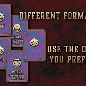 Dnd 5e Rogue Class Cards Printable | 5e Skills & Traits PDF 2014–2024 ...