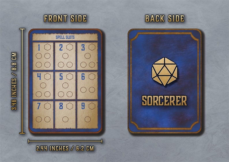 Dnd Ability Trackers Cards Character Abilities Cards 5th Edition Board ...