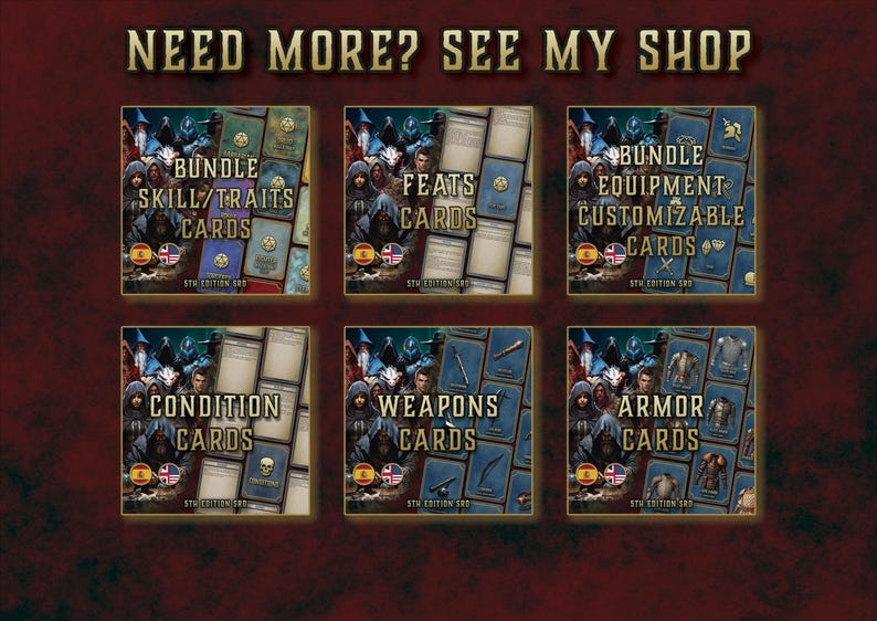 Dnd Bard Spell Cards Printable - Magic PDF for All Campaigns 5E 2014 ...