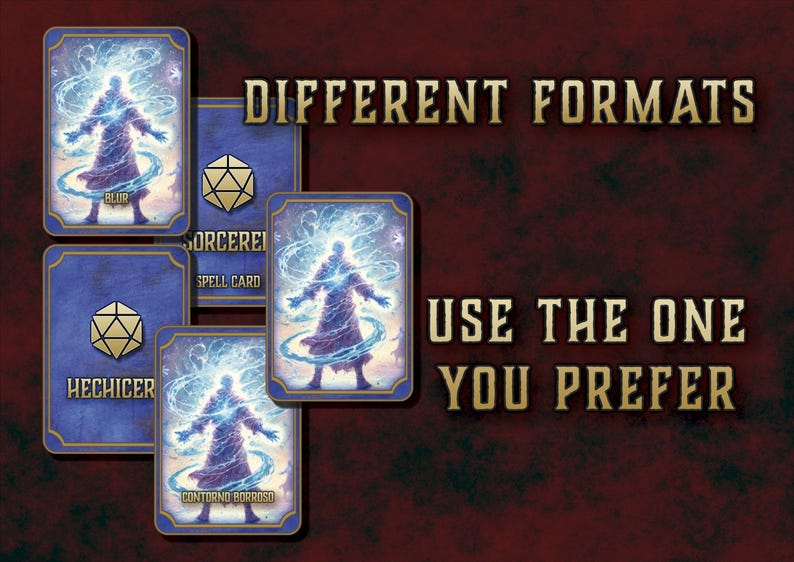 Dnd 5e Sorcerer Spell Cards Printable | Arcane Magic PDF 2014–2024 ...