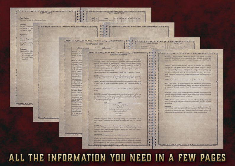DnD Long Character Journal 5E | 2014 & 2024 | Digital Printable - Etsy ...