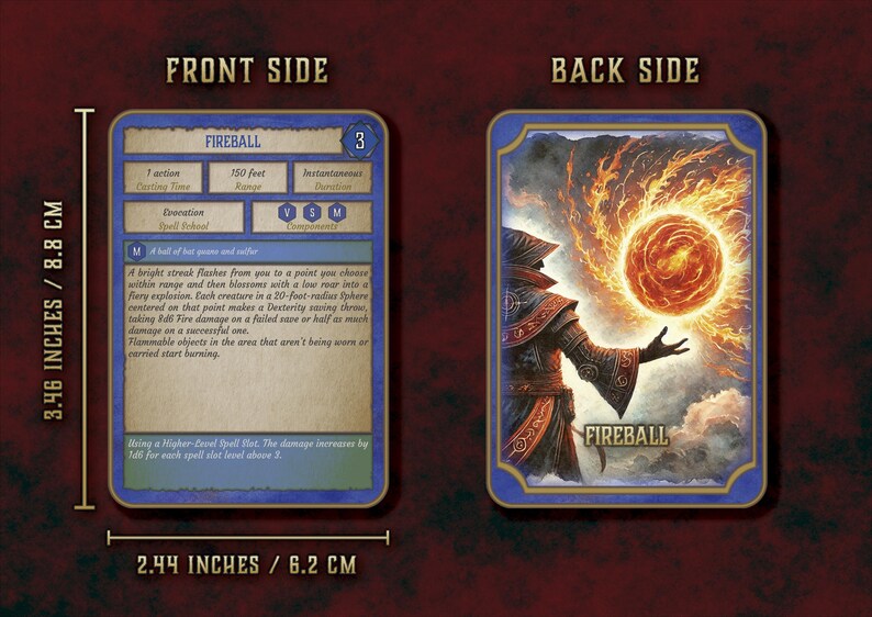 Dnd 5e Sorcerer Spell Cards Printable | Arcane Magic PDF 2014–2024 ...