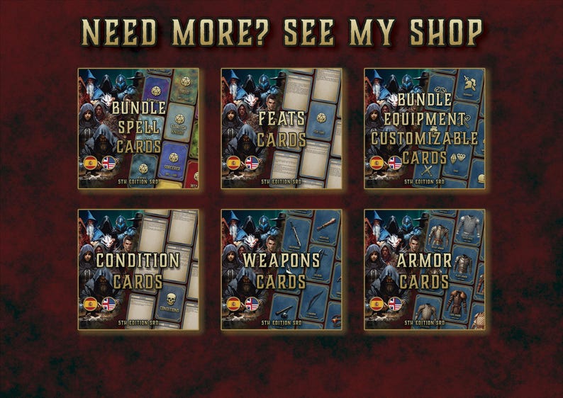 Dnd 5e Ability Tracker Cards Printable | Character Powers & Actions PDF ...