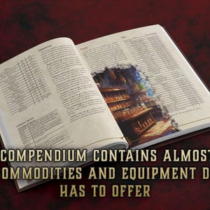 Dnd 5E Equipment Shop Compendium | Item Price List | Printable PDF ...