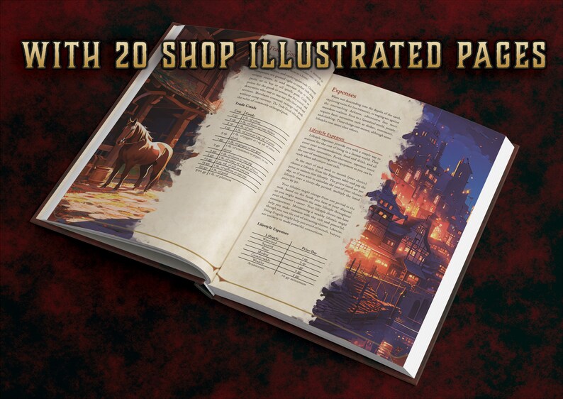 Dnd PHB Shop Compendium 5th Edition Board Game Printable Dnd Accessory ...