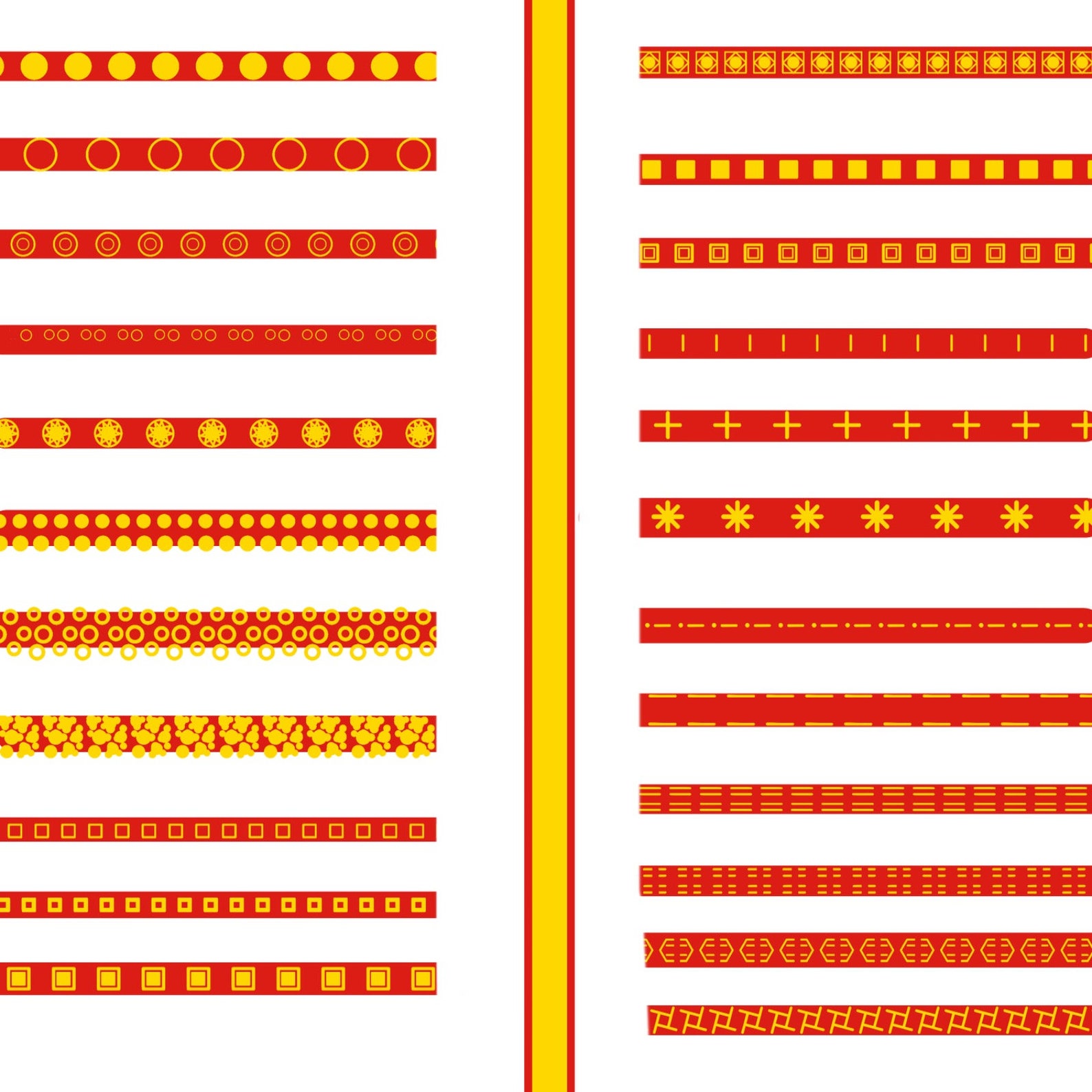 120 Dots Dash Infill Procreate Outline Brushes, Polka Dots, Border Line ...