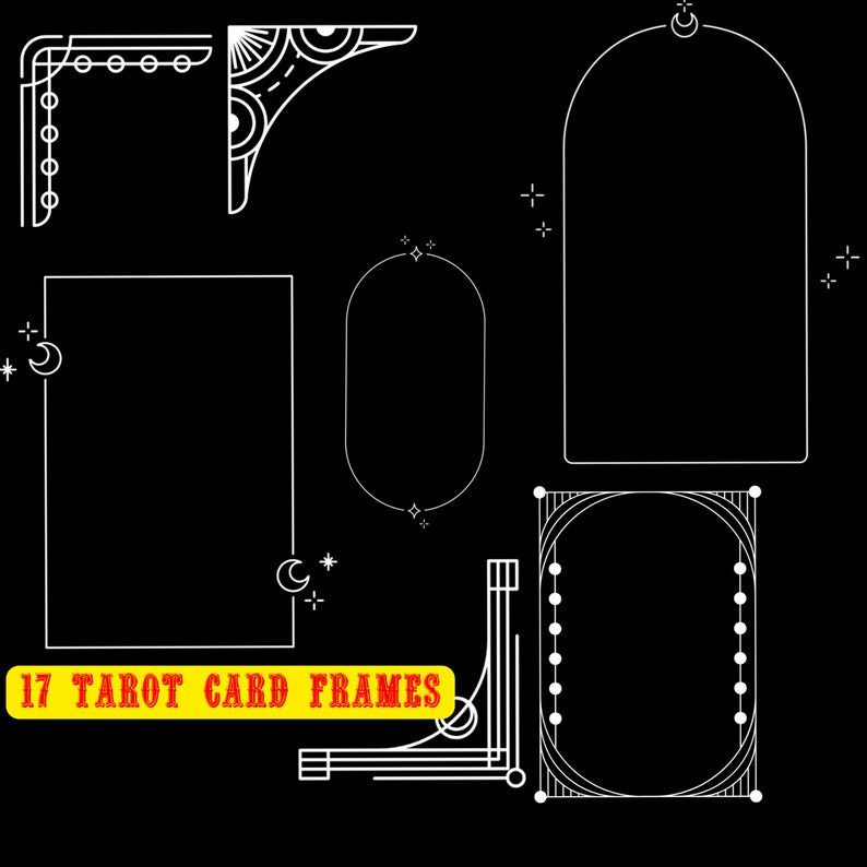 Procreate Tarot Card Builder Kit: 3D Model, Stamps & Frames(digital ...