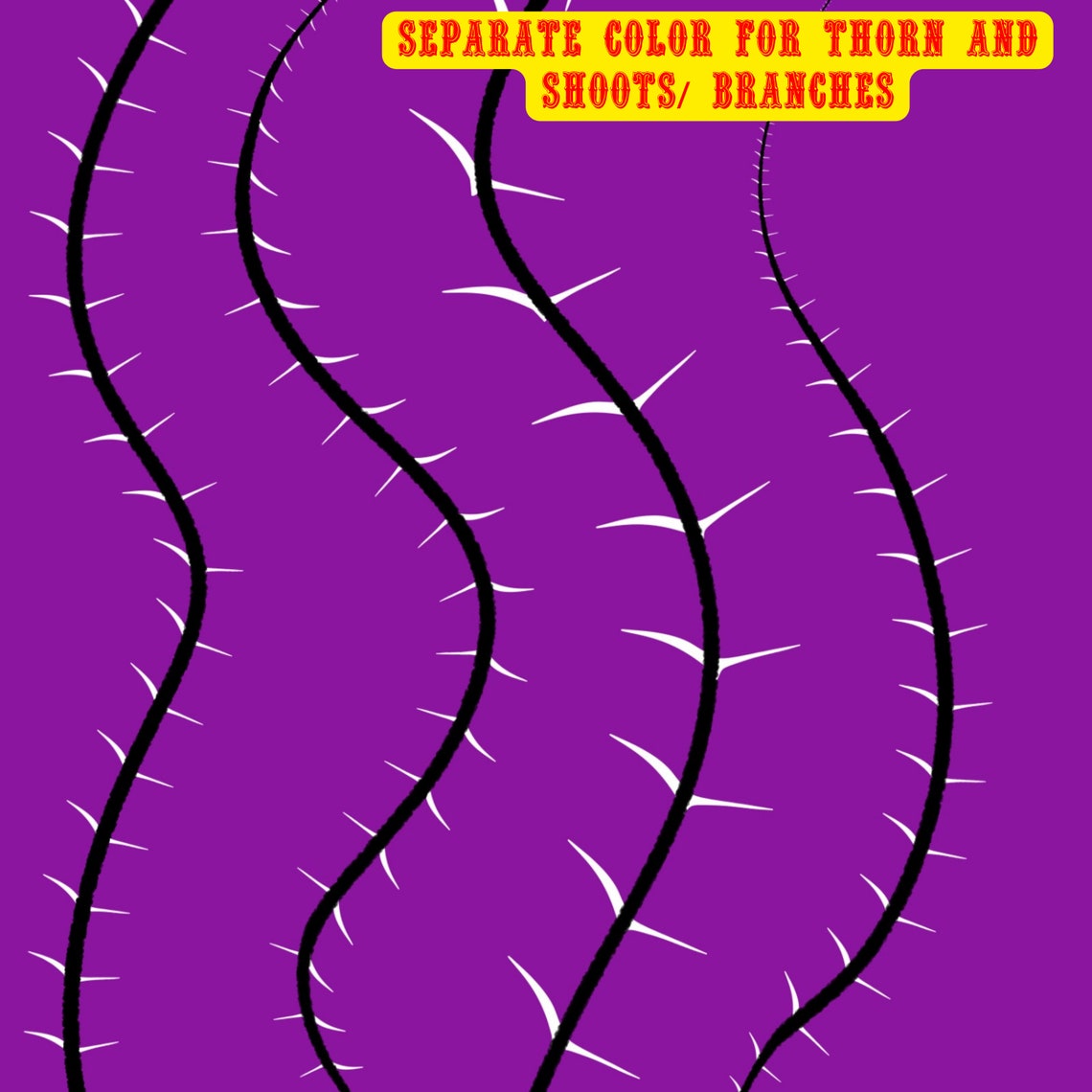 High Quality Thorns Procreate Brush, Vines, Foliage Procreate Brushes ...
