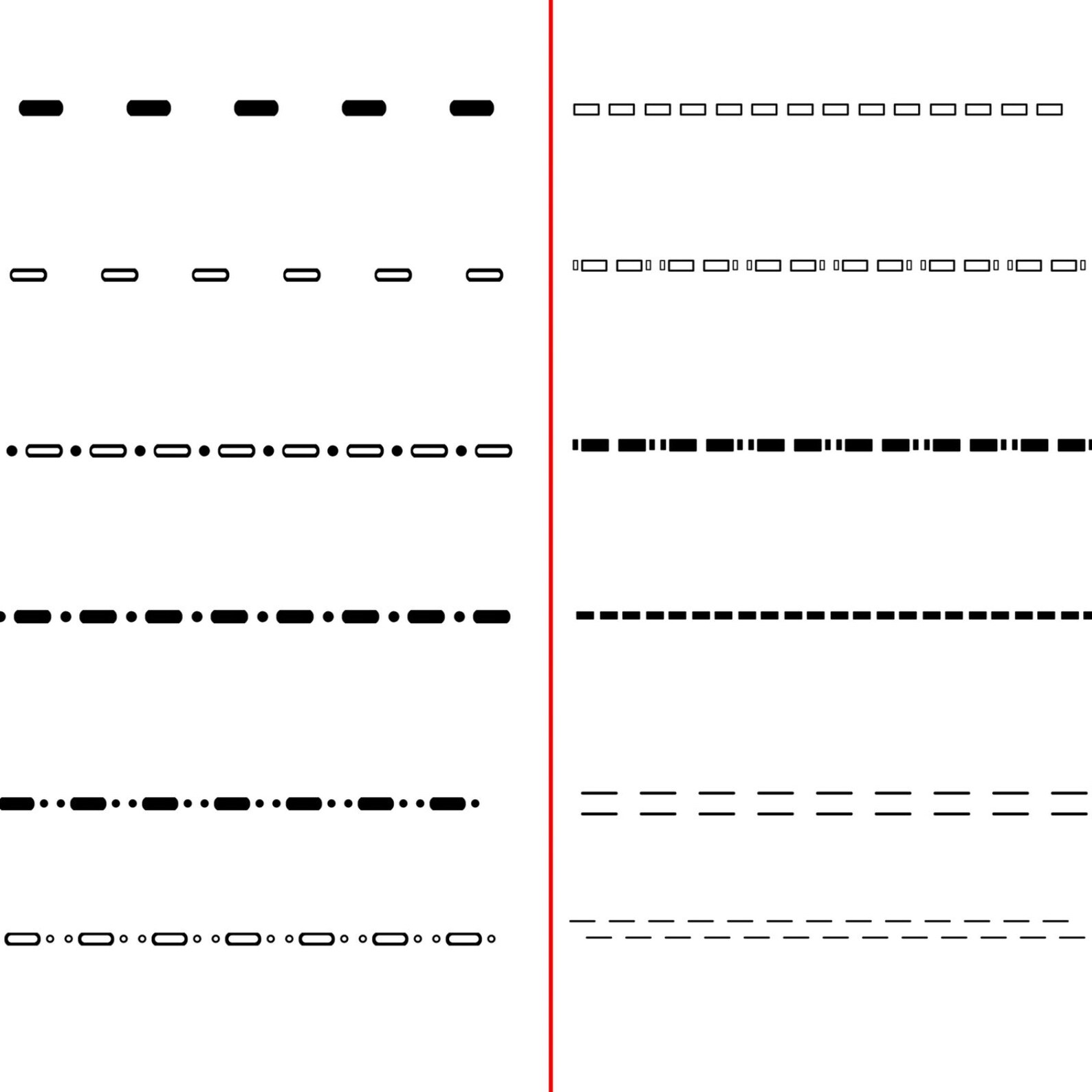 120 Dots Dash Infill Procreate Outline Brushes, Polka Dots, Border Line ...