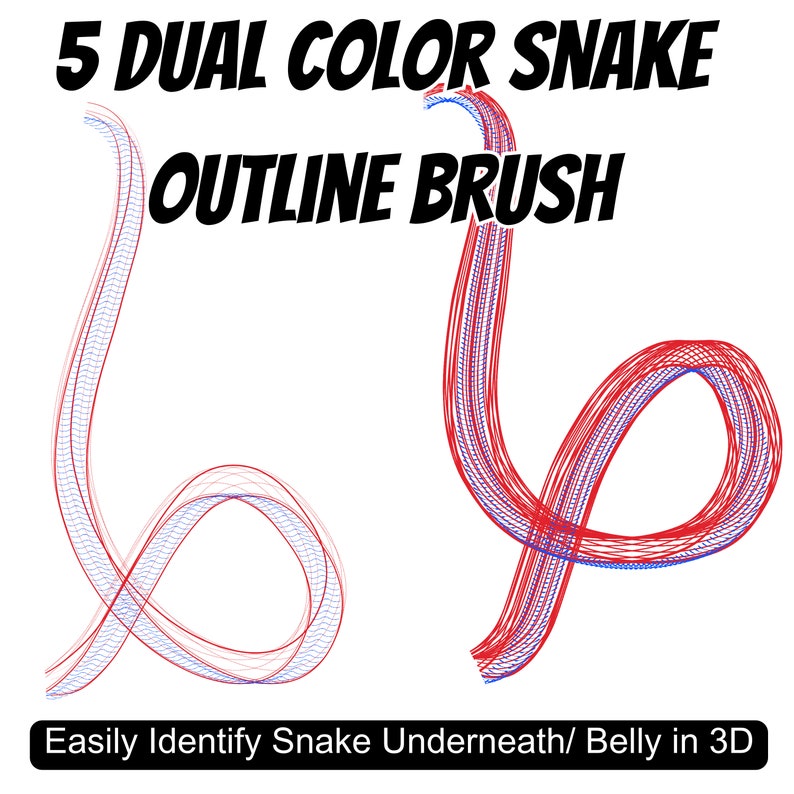 100+ Procreate Snake Brushes: 3D Body, Scales, Head Brushes - Etsy