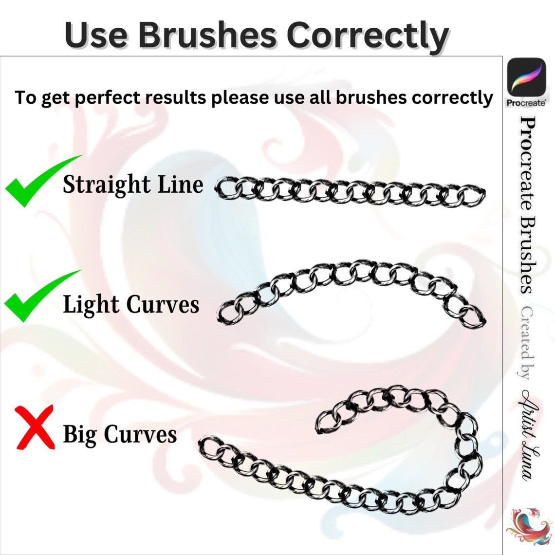 50 Procreate Chain and Ropes Brush Set - Etsy