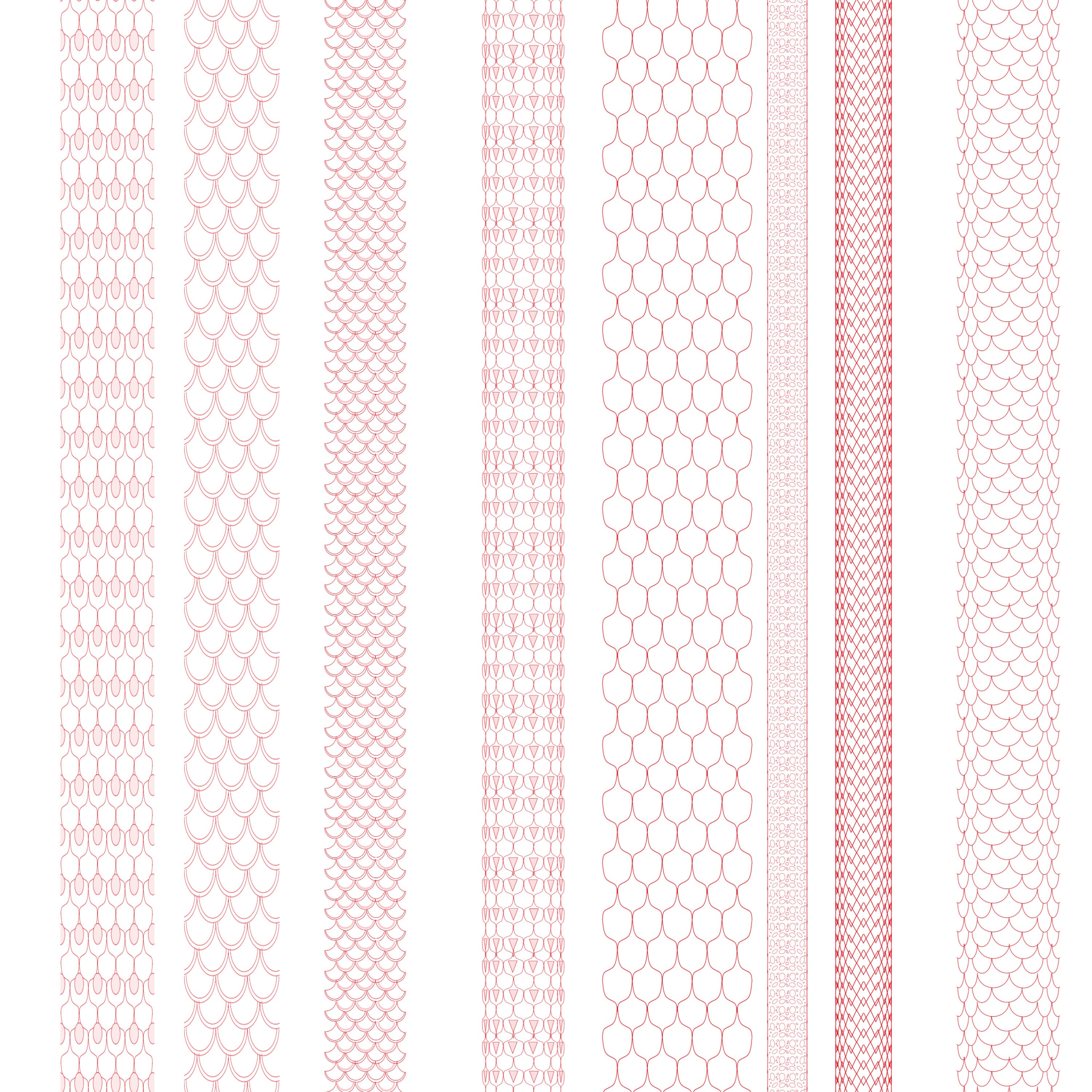 70 Procreate Scales Brushes hand Drawn snake Skin, Fish Scales/ Fish ...