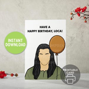 PRINTABLE Funny Happy Birthday Loca Greeting Card | Jacob Wolf Twilight ...