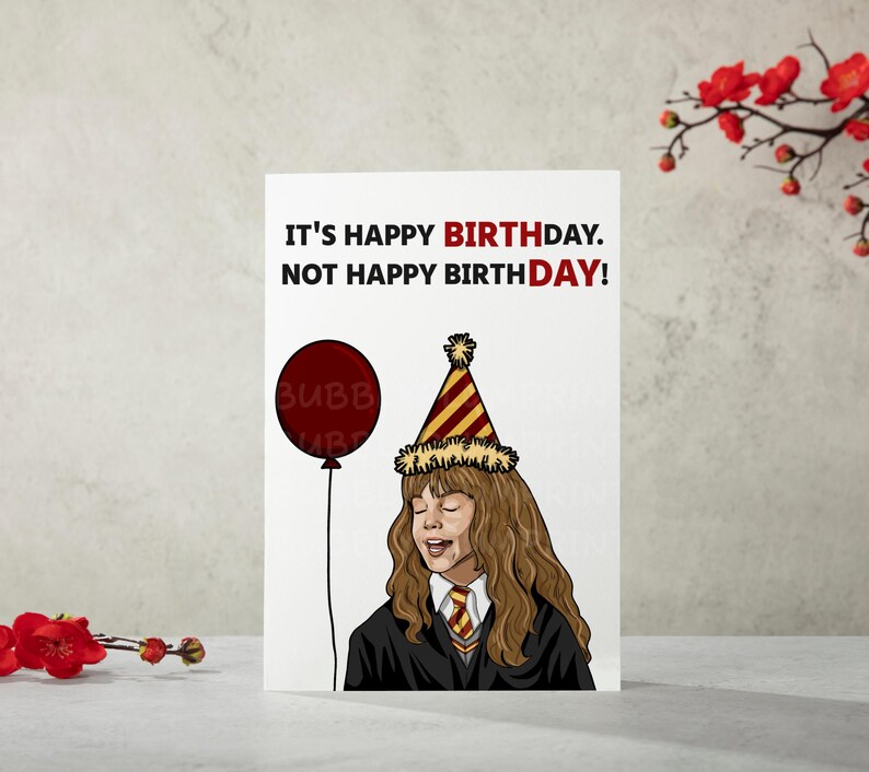 PRINTABLE Funny Happy Birthday Wizard Greeting Card | Student Witch ...