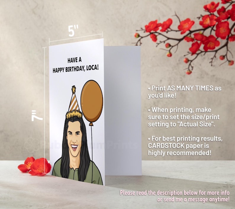 PRINTABLE Funny Happy Birthday Loca Greeting Card | Jacob Wolf Twilight ...