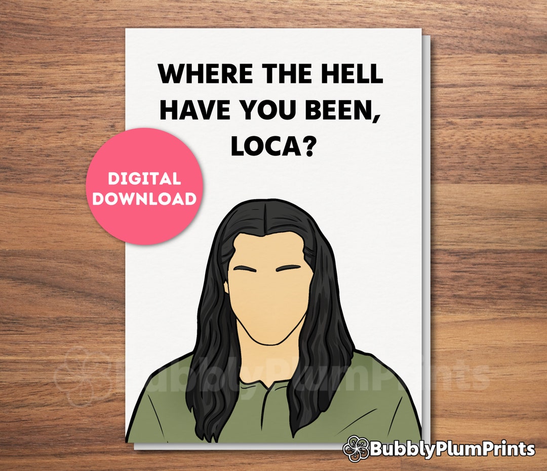 PRINTABLE Where Have You Been Loca Greeting Card, Wolf Guy in Twilight ...