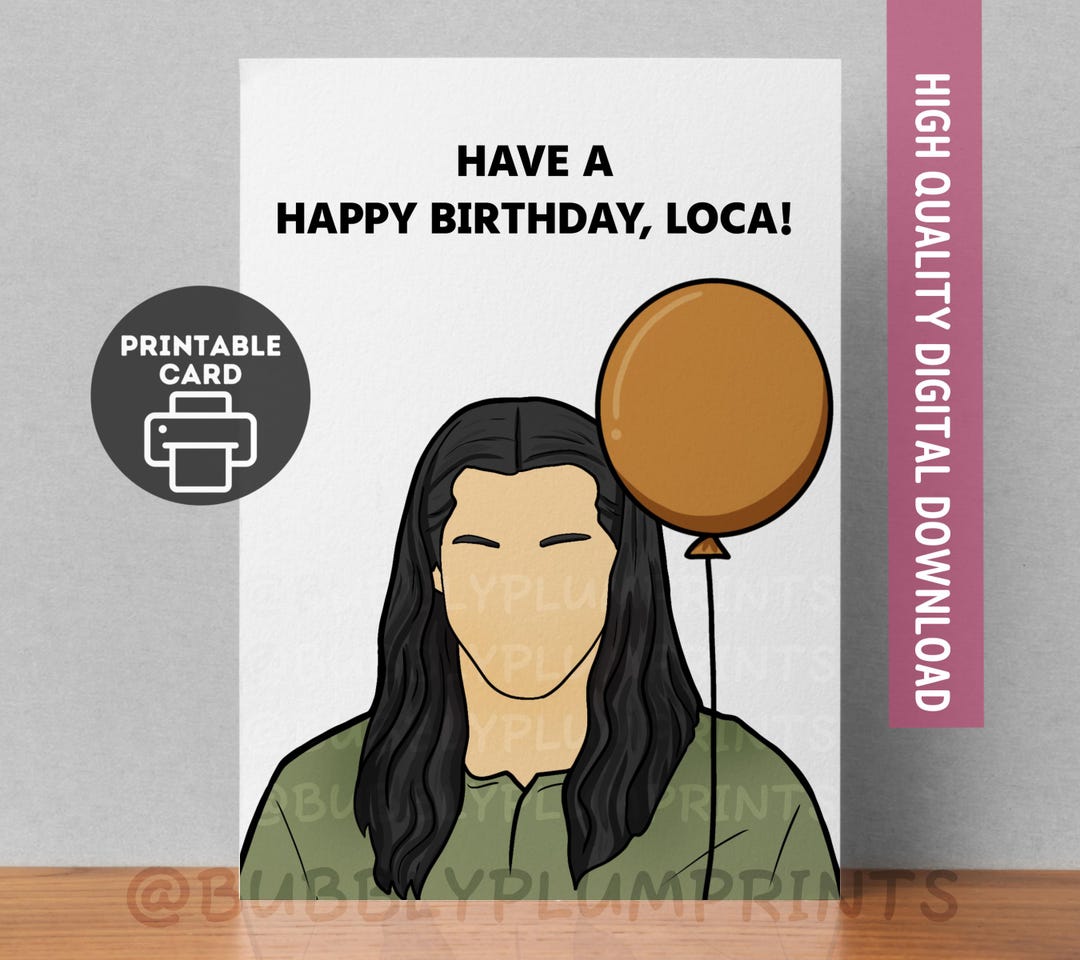 PRINTABLE Funny Happy Birthday Loca Greeting Card | Jacob Wolf Twilight ...