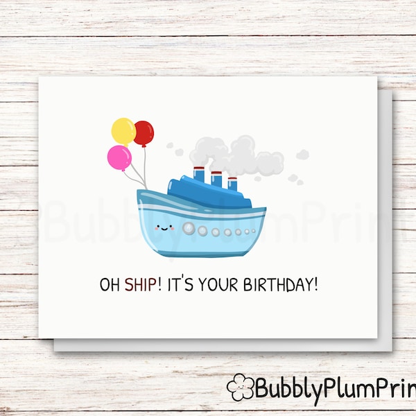 Cruise Ship Greeting Card - Etsy
