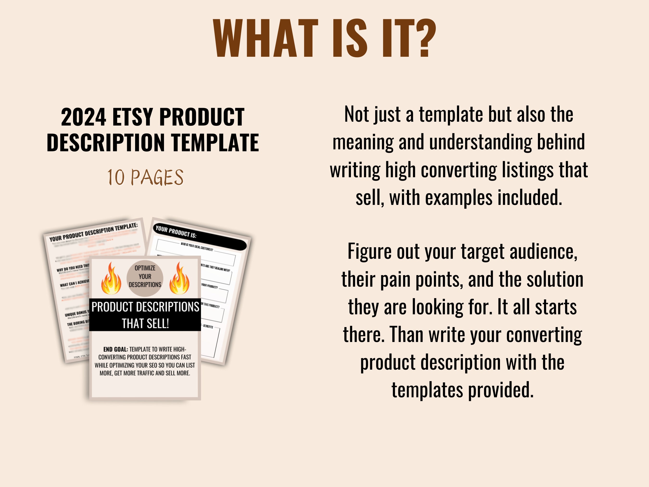 Etsy Lisitng Product Description Template, Product Description Cheat ...