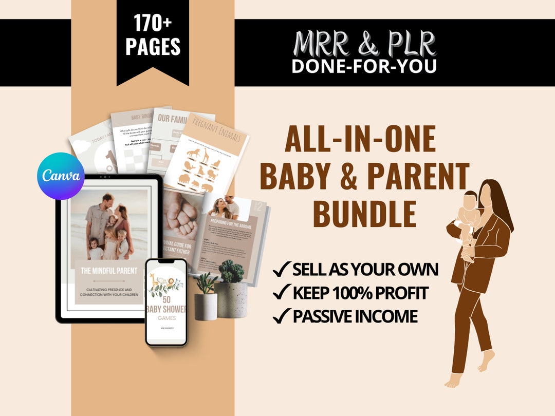 Baby & Parenting Bundle Canva Template With Master Resell Rights, Baby ...