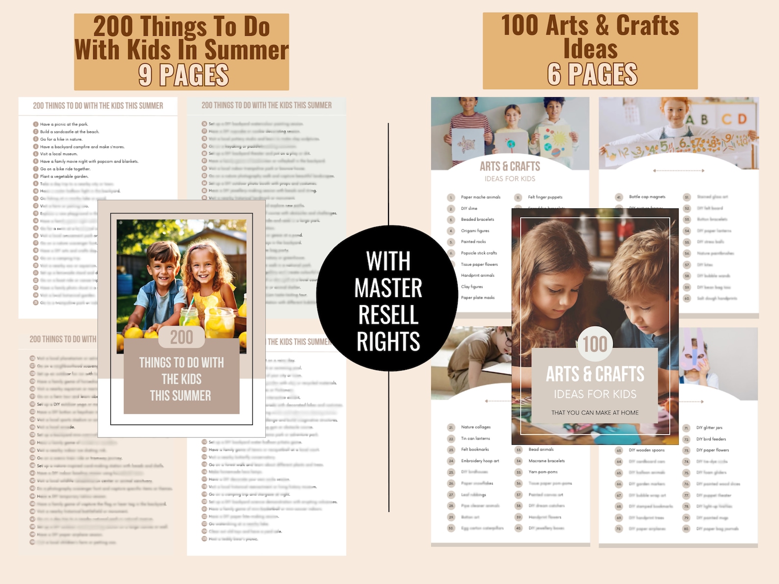 Kids Learning Activity Bundle With Master Resell Rights, Canva Kids ...