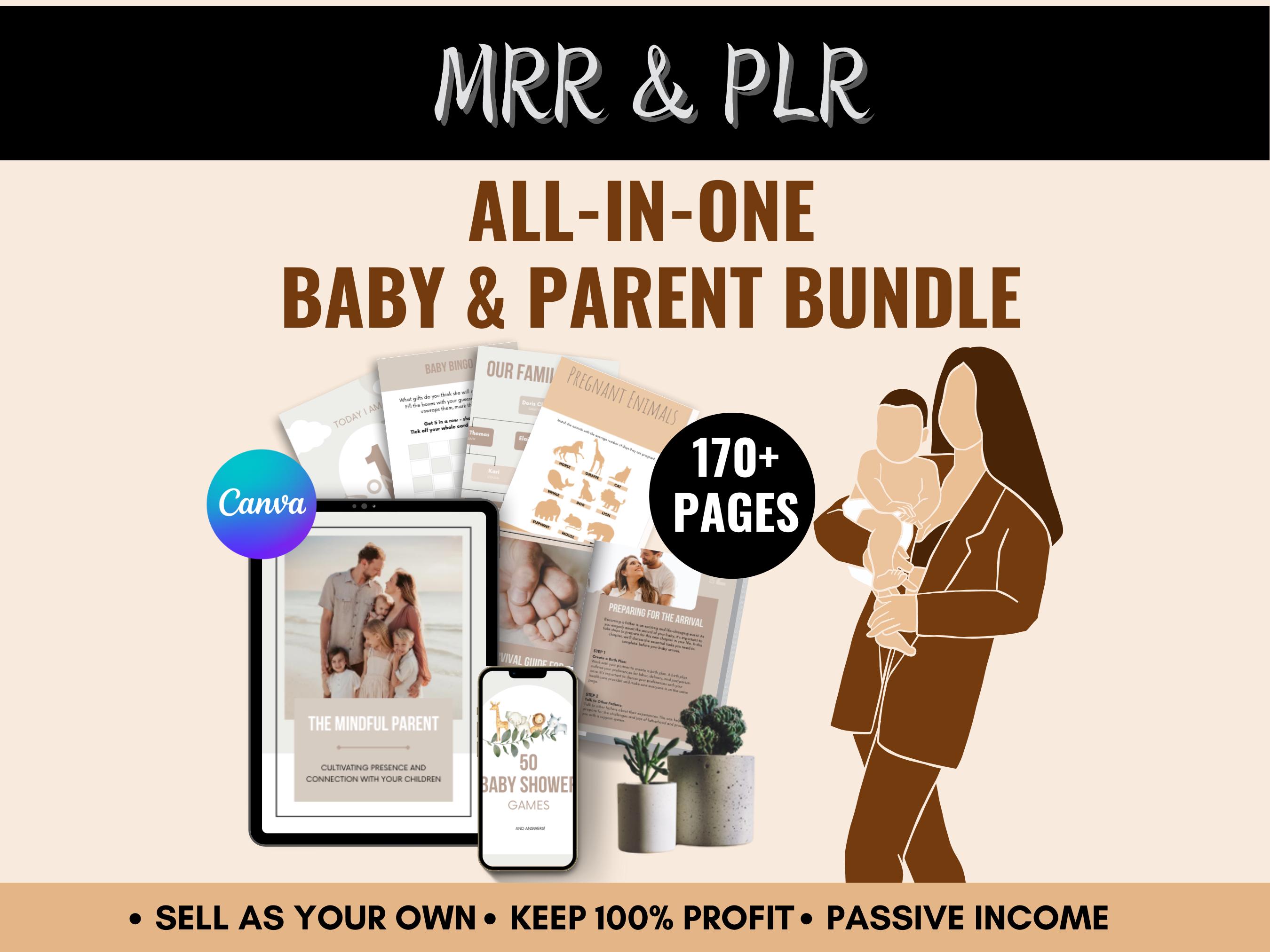 Baby & Parenting Bundle Canva Template With Master Resell Rights, Baby ...