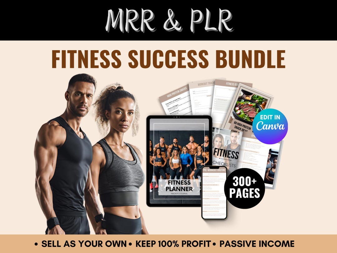 Fitness Success Bundle: Fitness Planner, Marathon Plan, Weight Loss ...