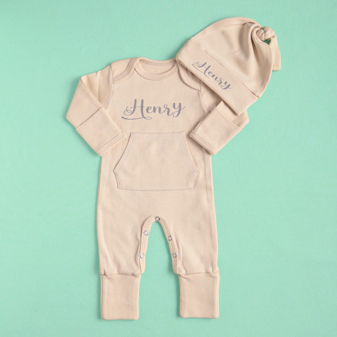 Homeward Bound Outfit, Baby Shower, Newborn Gift, Baby Boy Romper Hat ...