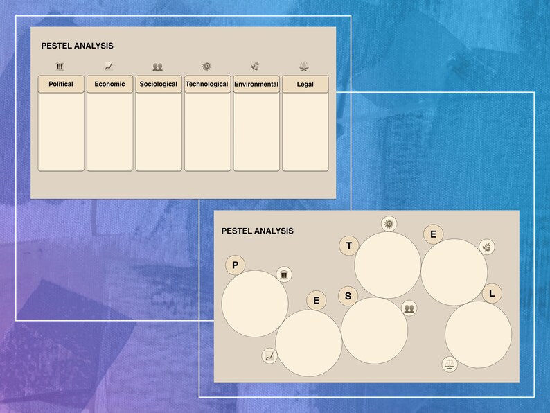 Pestel Analysis Templates, Powerpoint and Canva Editable, Digital ...