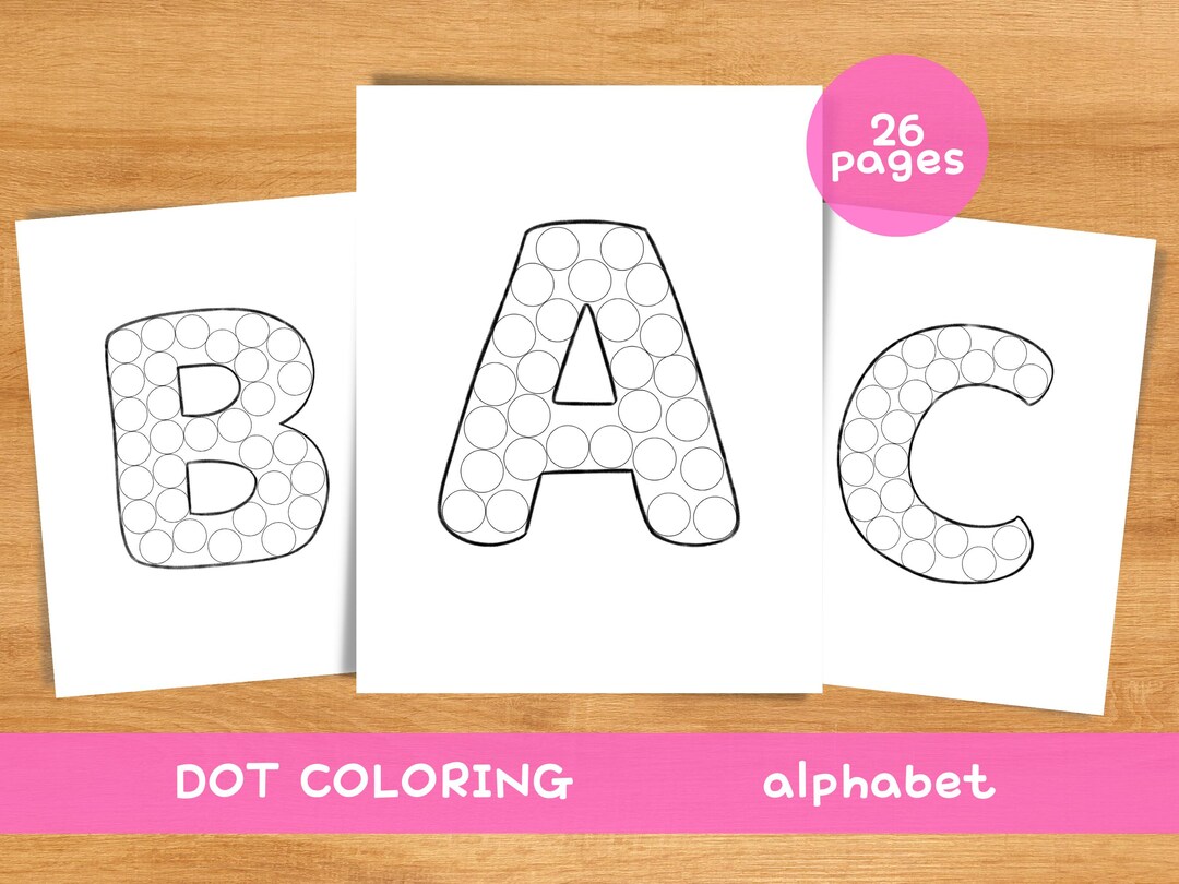 Alphabet Dot Marker Prek Worksheet Homeschool No Prep Uppercase ABC ...