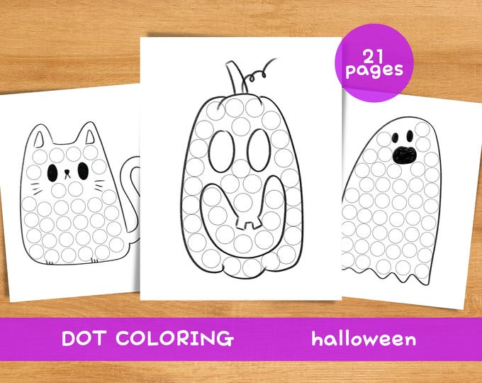 Halloween Toddler Printable Activities Dot Sticker Printable Preschool ...
