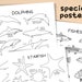Ocean Animals and Sea Creatures Coloring Book Beach Unit Homeschool ...